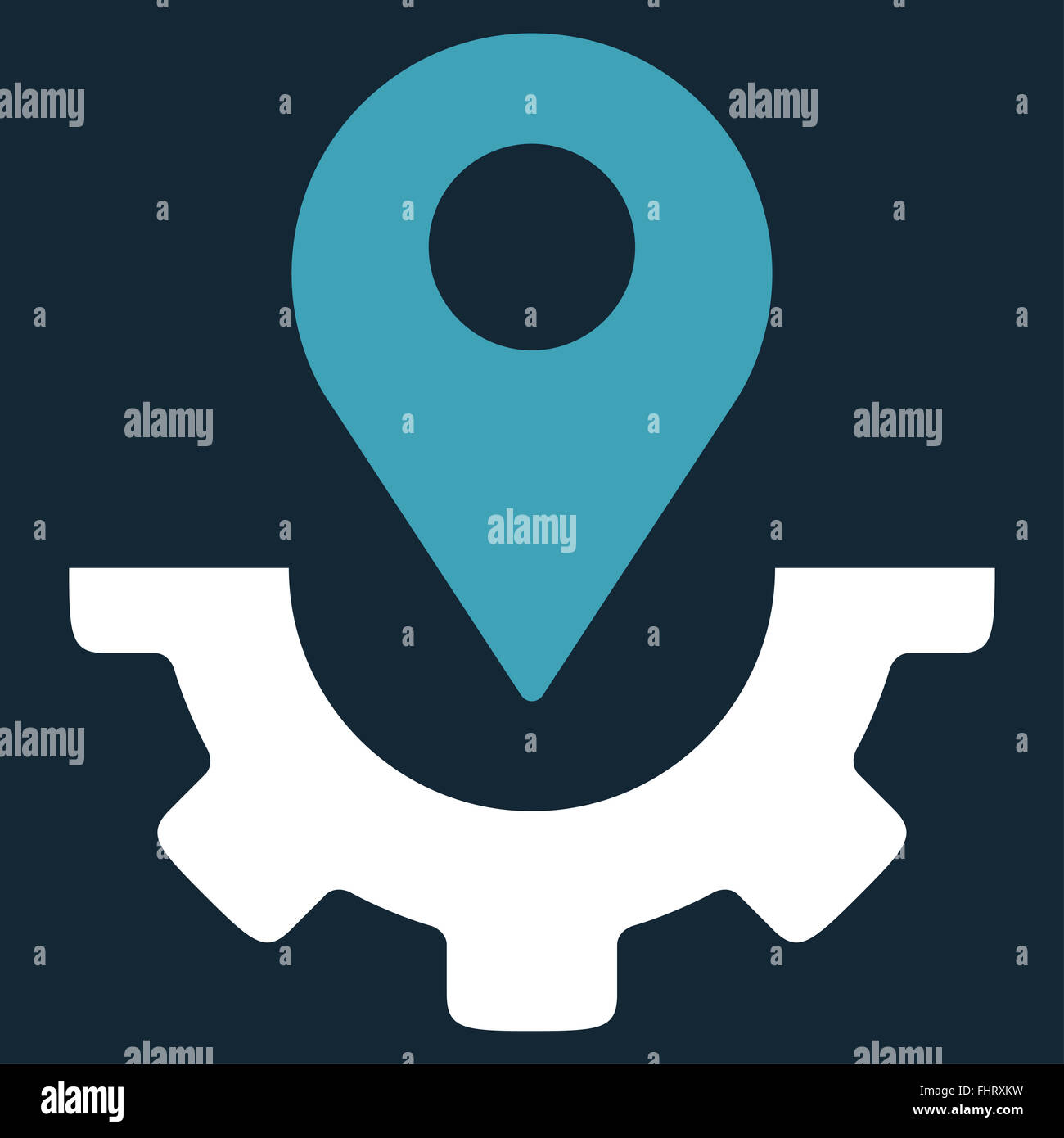 Service Map Marker Icon Stock Photo - Alamy