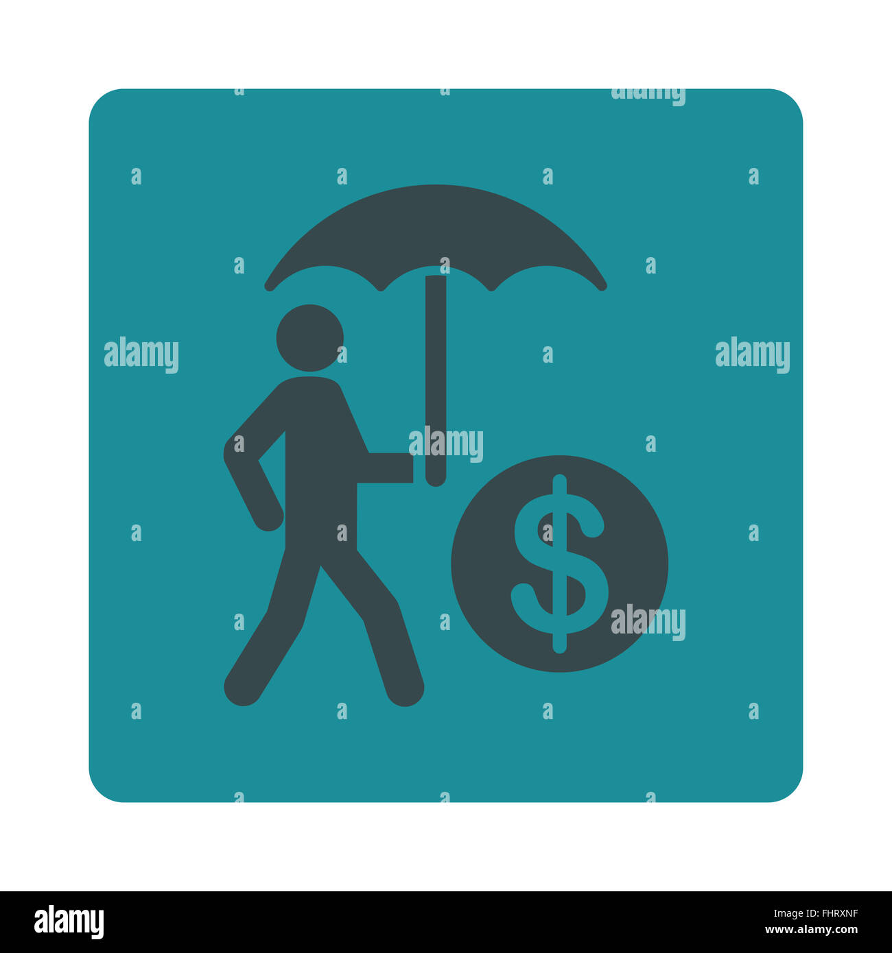 Financial insurance icon Stock Photo - Alamy