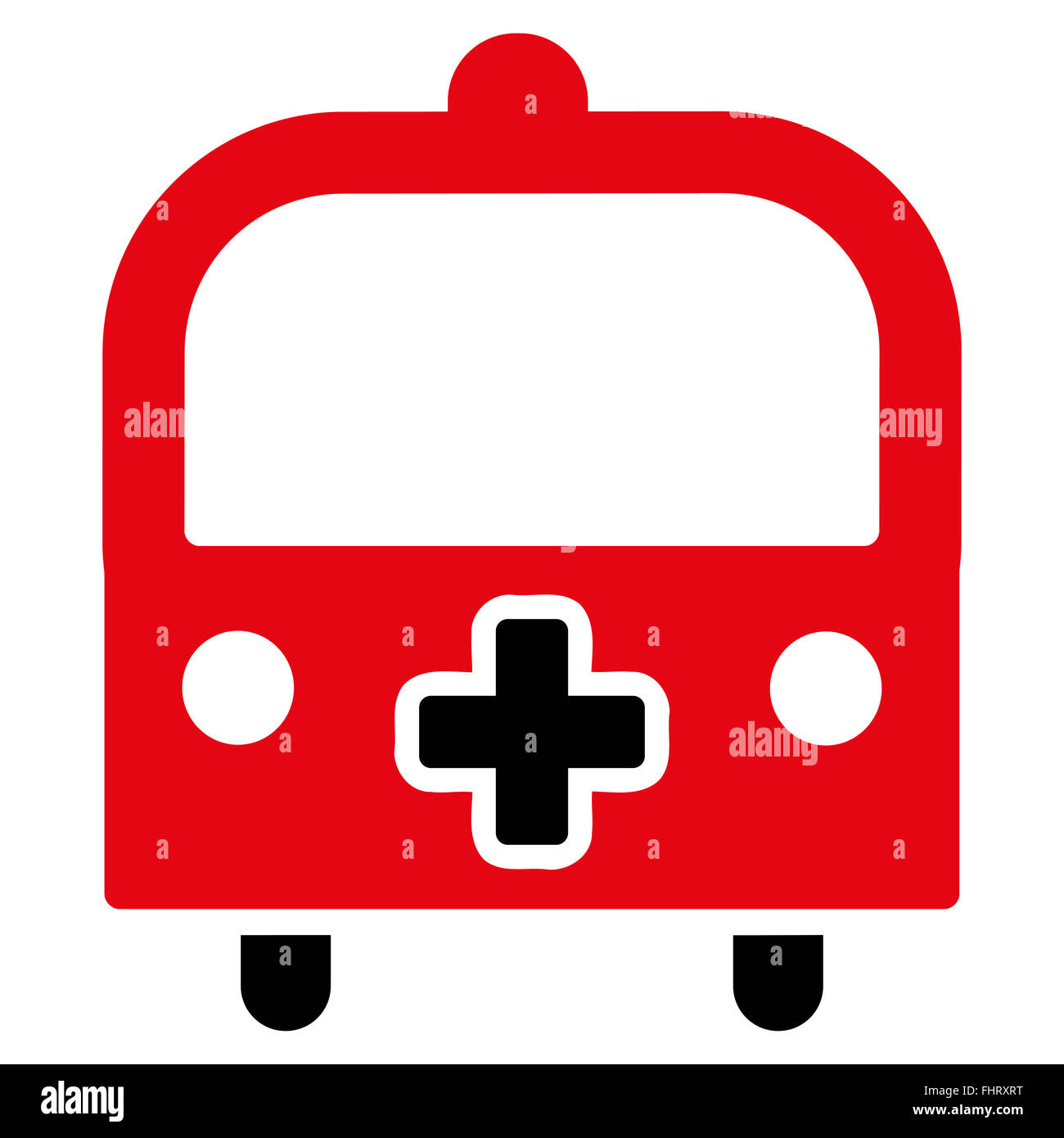 Medical Bus Icon Stock Photo - Alamy