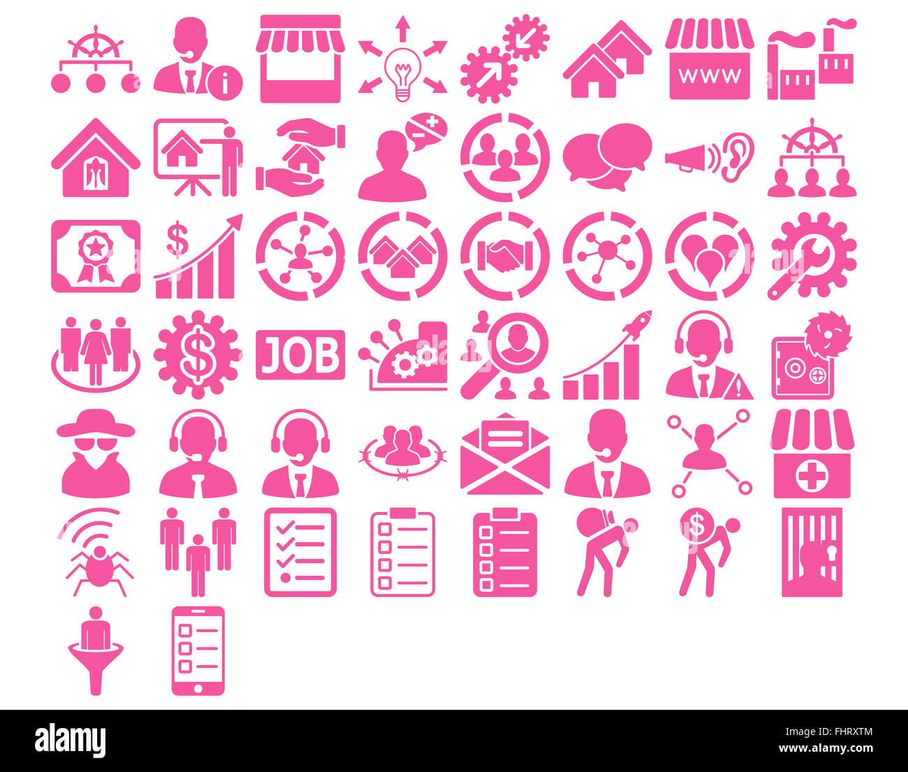 Business Icon Set Stock Photo - Alamy