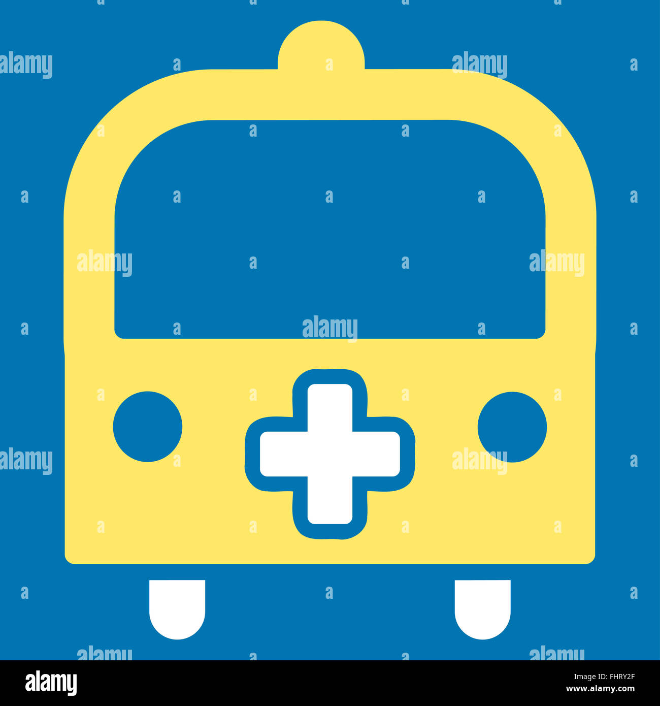 Medical Bus Icon Stock Photo - Alamy
