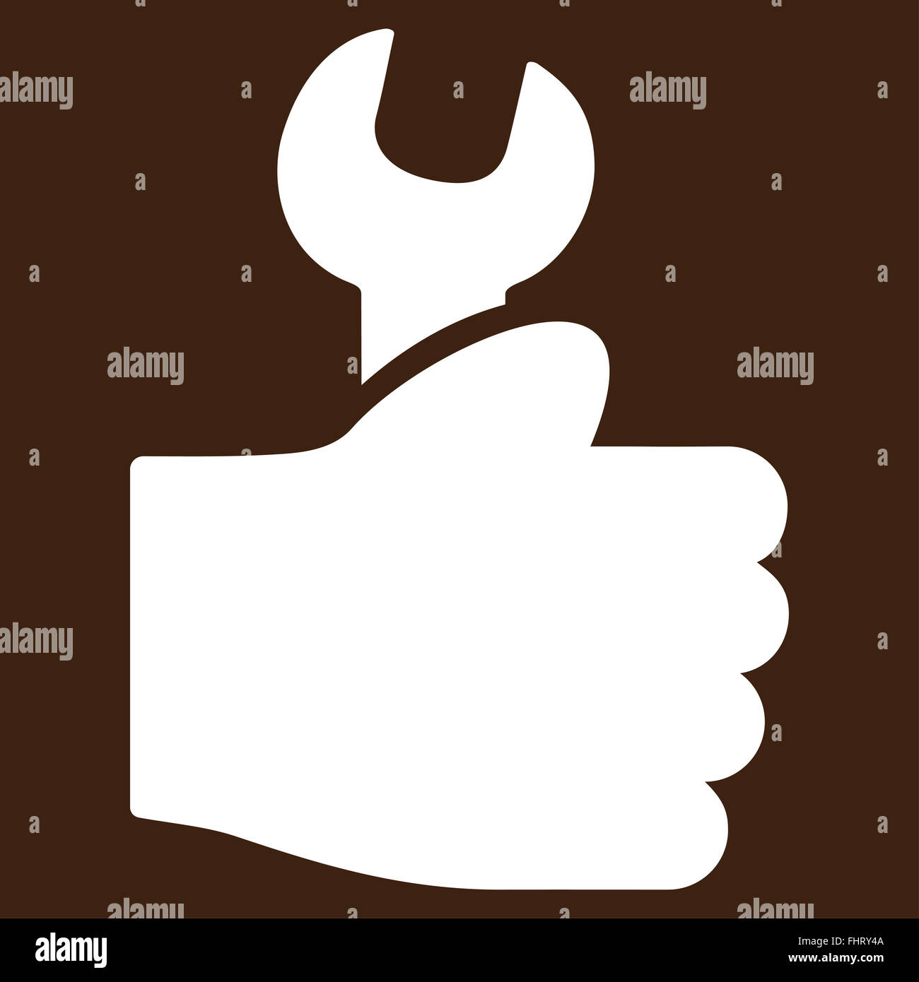 Service Hand Icon Stock Photo - Alamy