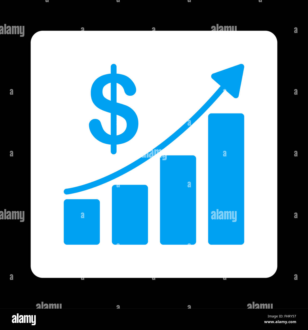 Sales Growth Icon Stock Photo - Alamy