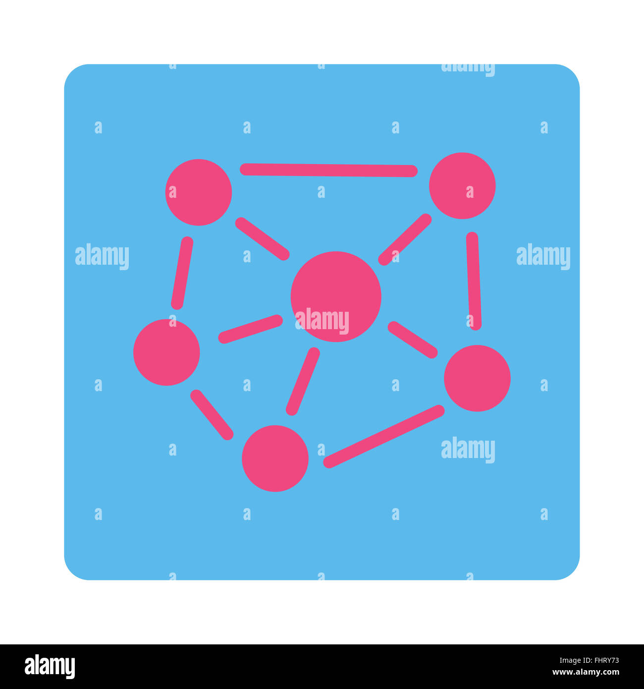 Social Graph icon Stock Photo - Alamy