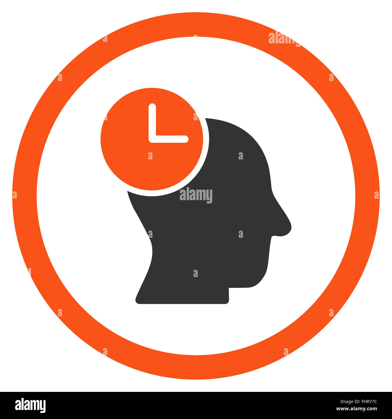 Time Thinking Icon Stock Photo - Alamy