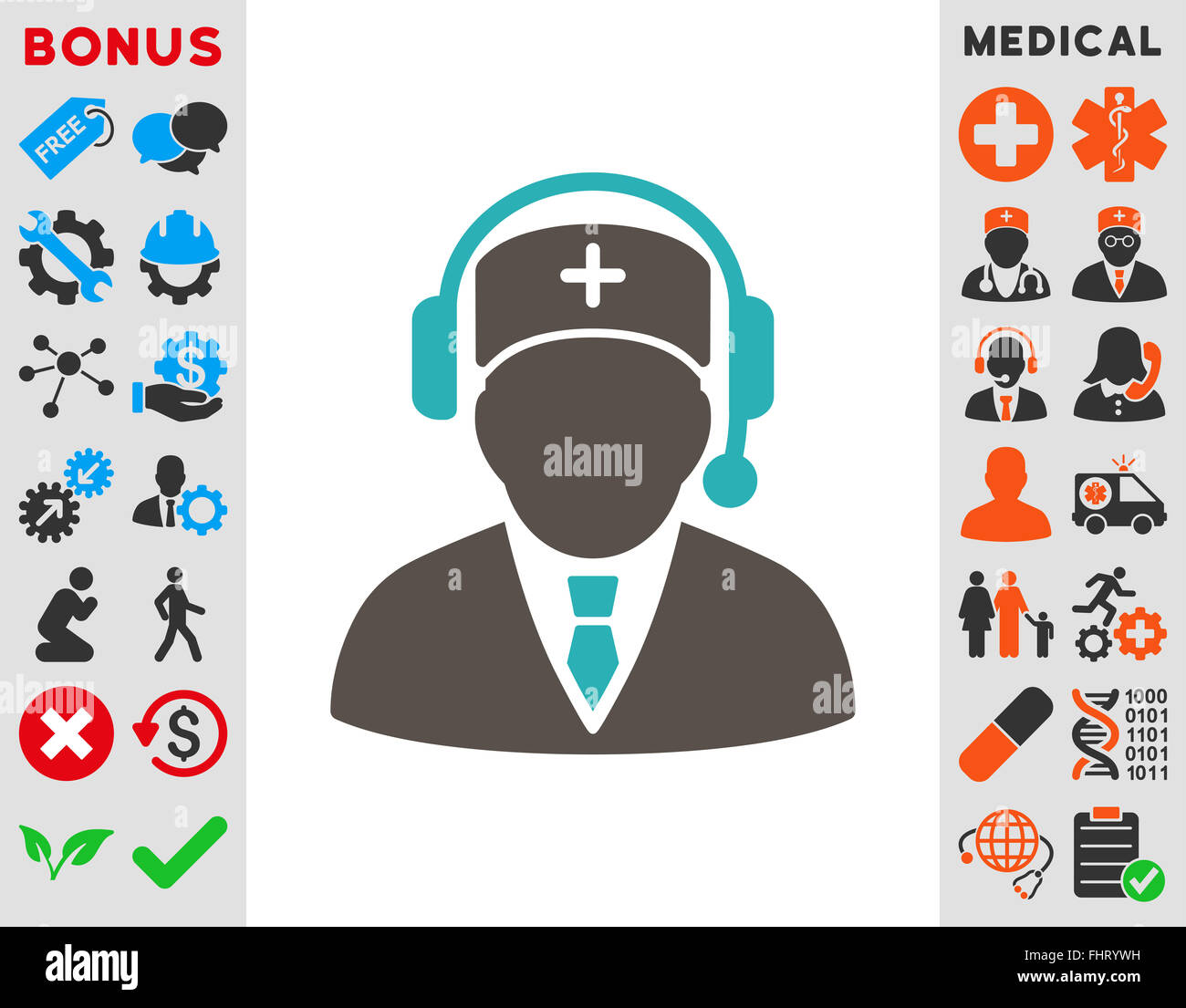 Emergency Manager Icon Stock Photo - Alamy