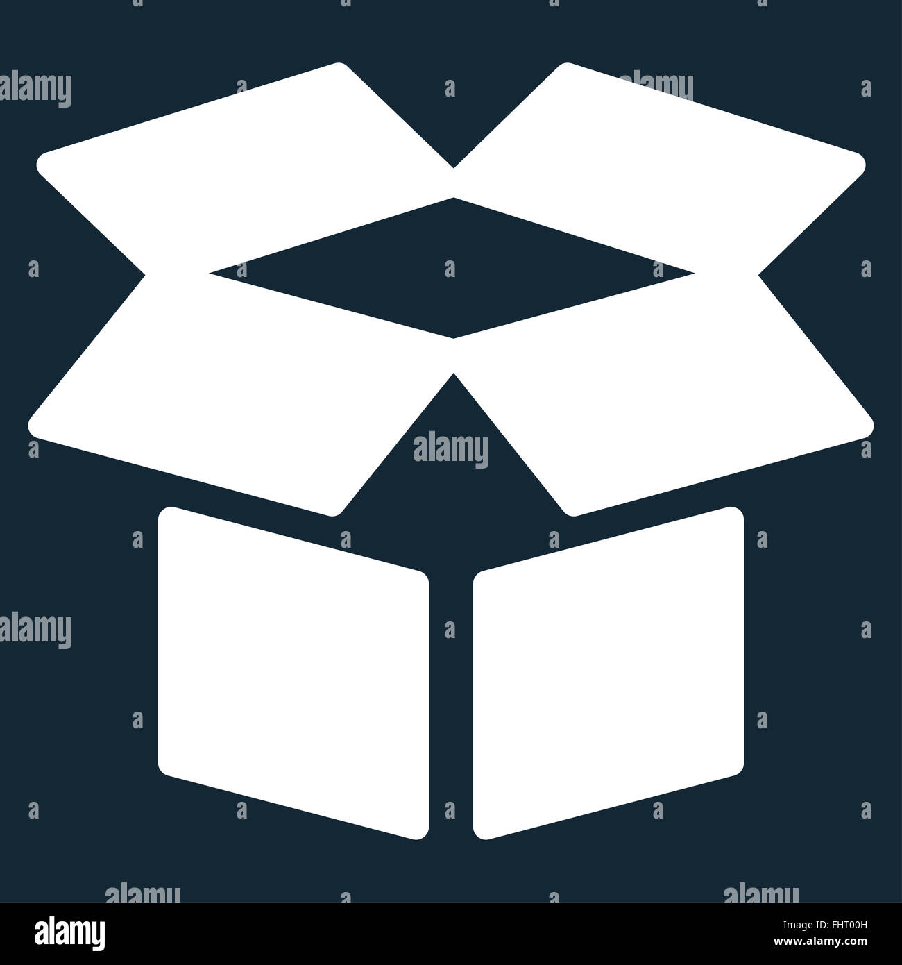 Open Box Icon Stock Photo - Alamy