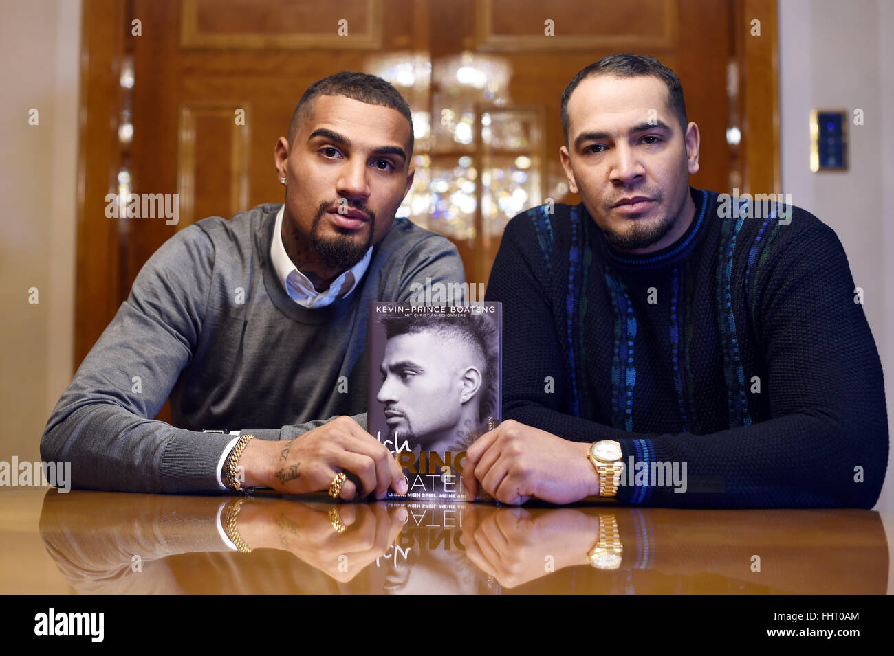 Berlin, Germany. 23rd Feb, 2016. EXCLUSIVE - Soccer player Kevin-Prince ...
