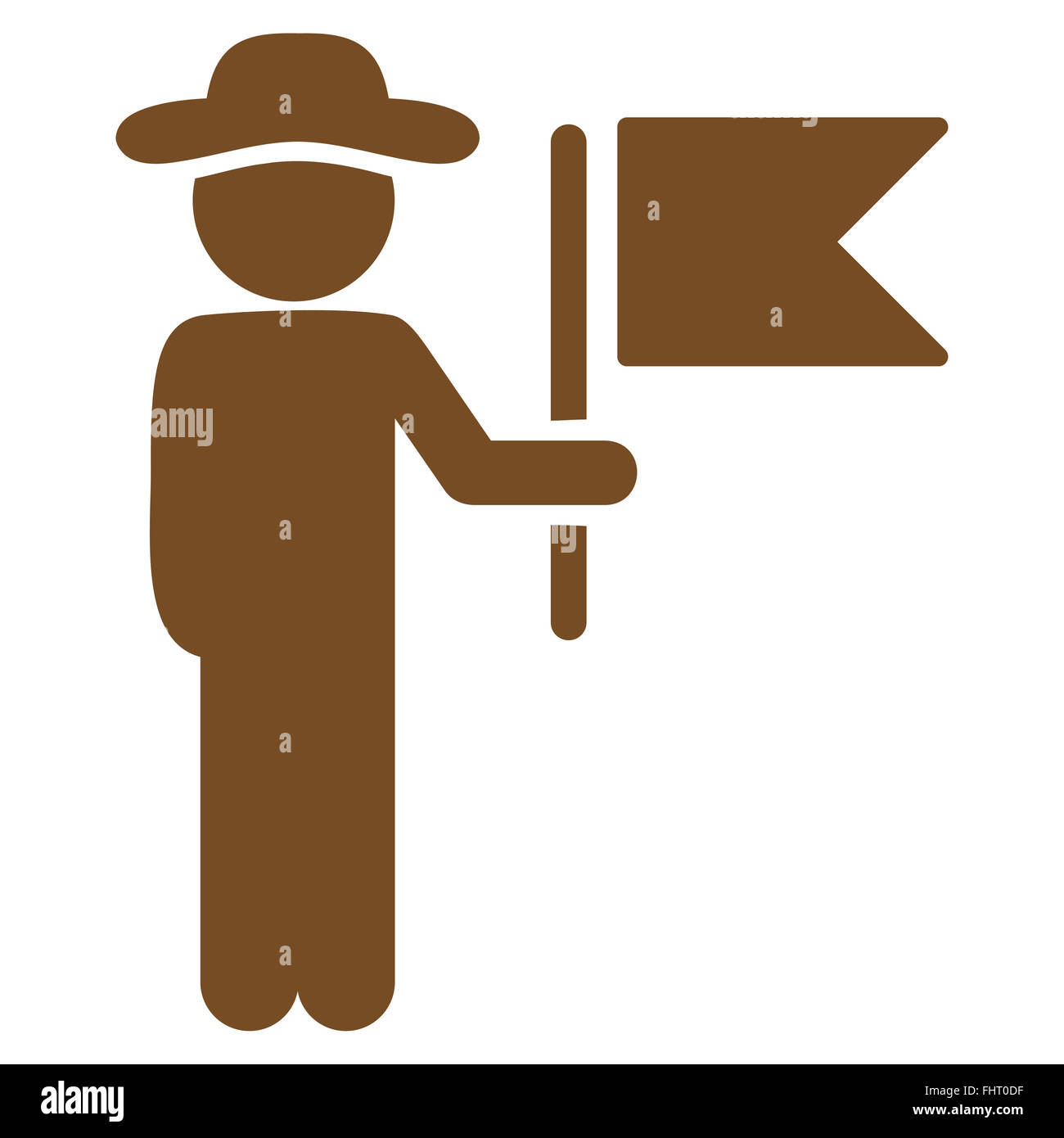 Man Commander Icon Stock Photo - Alamy