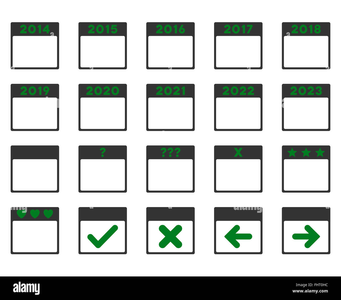 Calendar Years Icon Stock Photo - Alamy