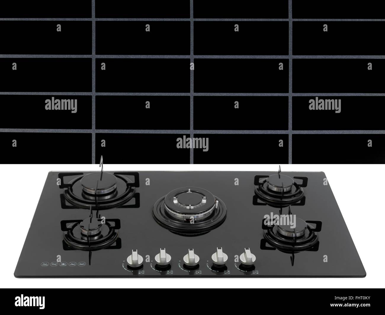 A kitchen cooktop on a kitchen bench Stock Photo - Alamy