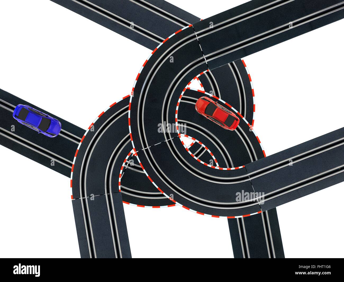 An image of a toy slot car racing track Stock Photo - Alamy