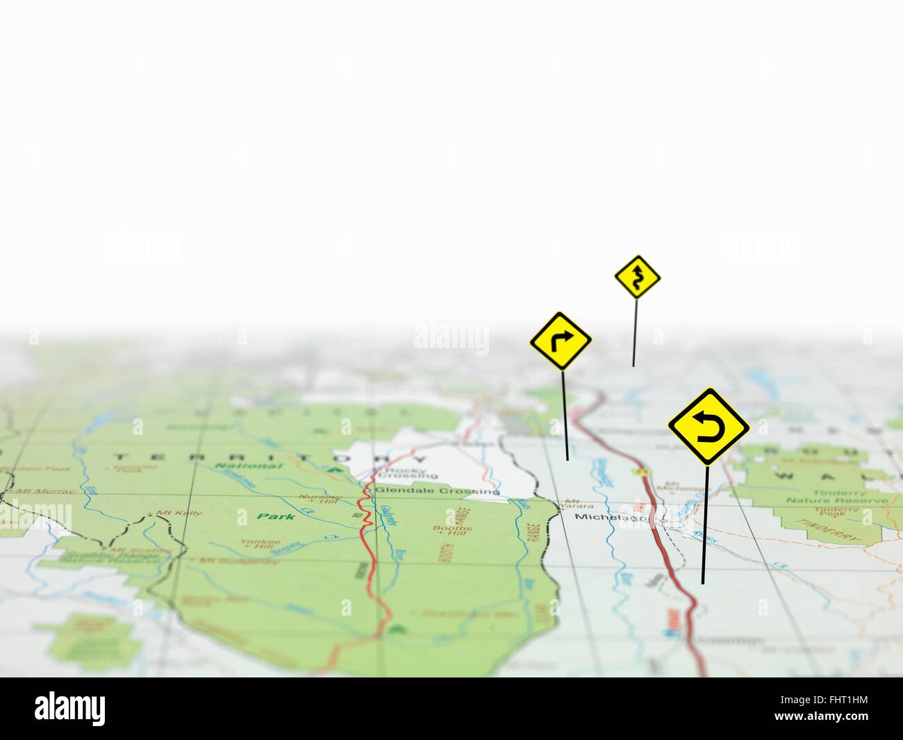 A road map Stock Photo - Alamy