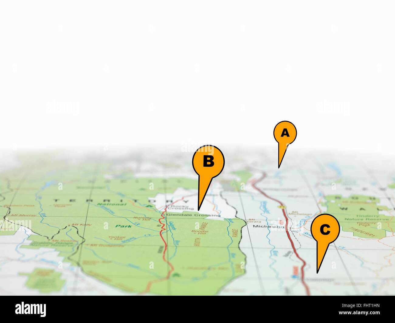 A road map Stock Photo - Alamy