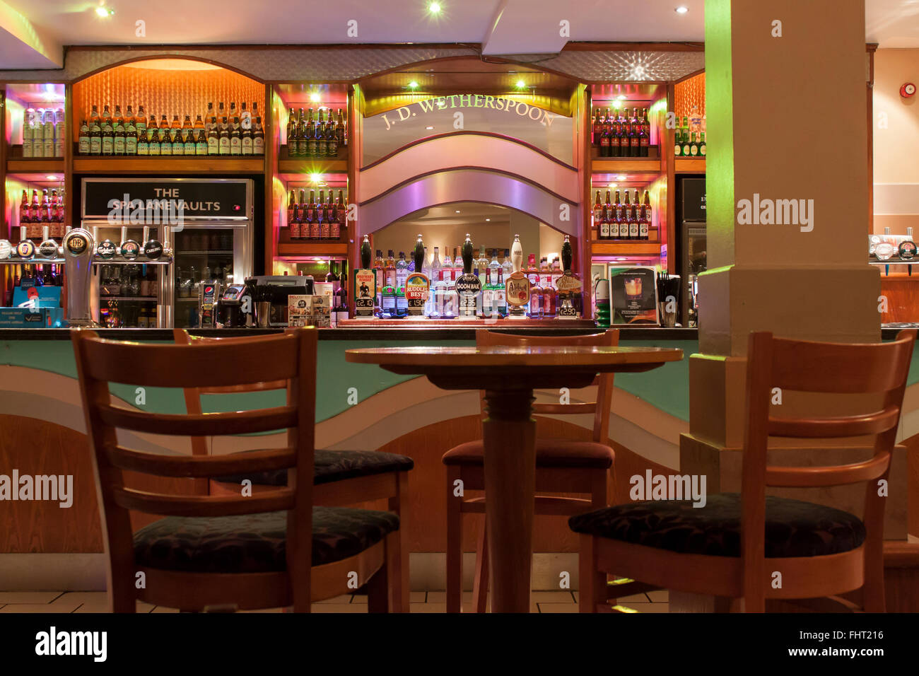Wetherspoons The Spa Lane Vaults Chesterfield Derbyshire UK Stock Photo ...