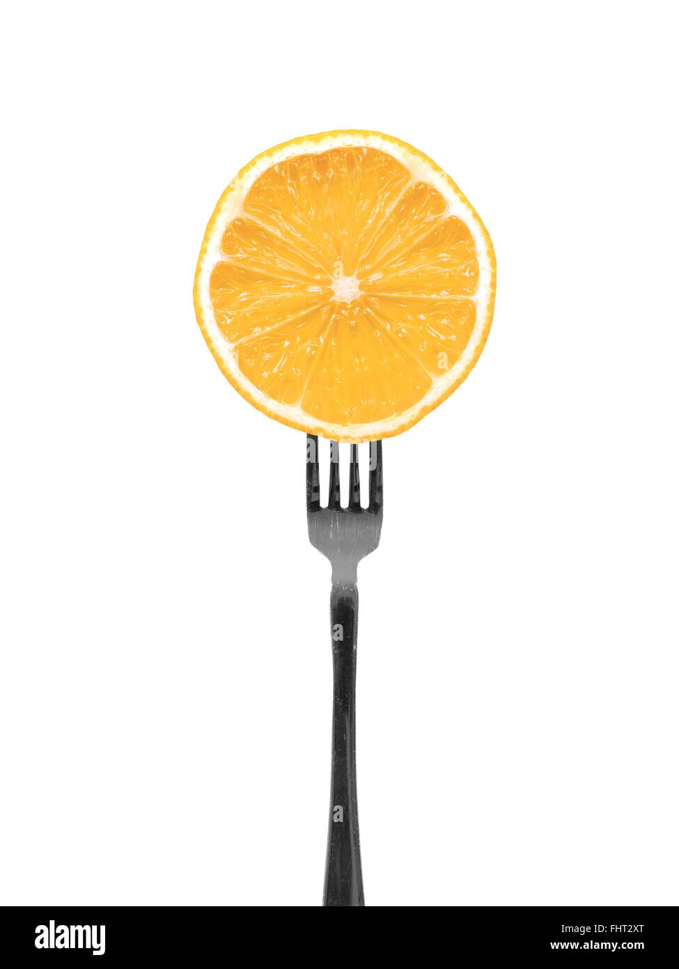Conceptual diet image with food on a fork Stock Photo - Alamy