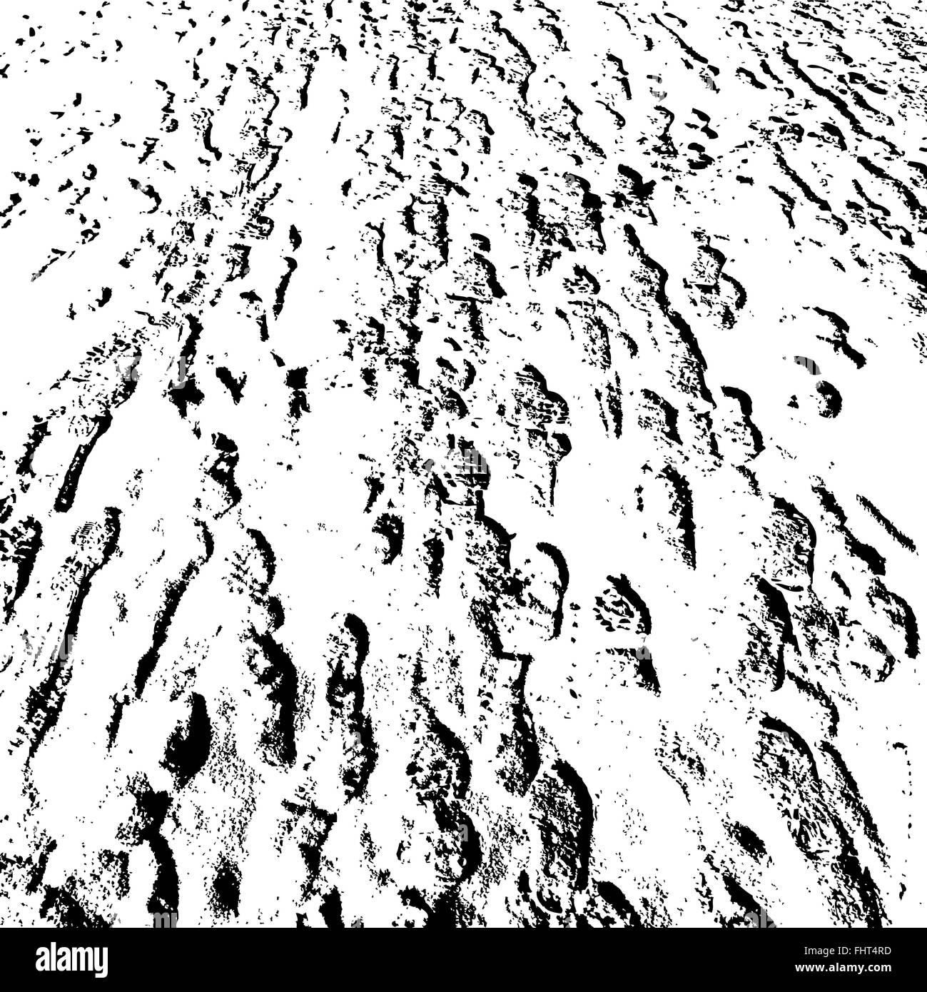 Footprints in snow Stock Vector Images - Alamy