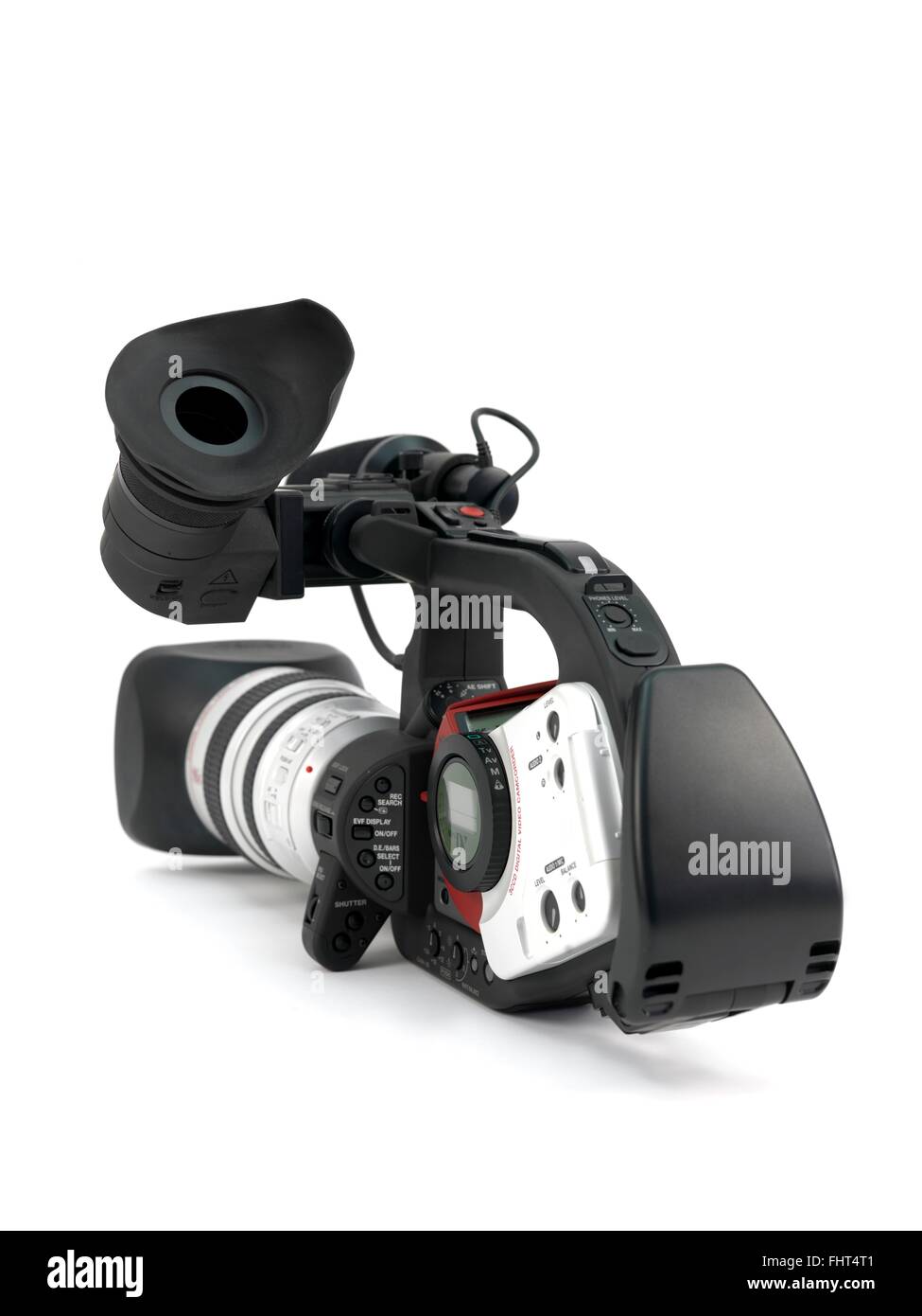 Professional video camera lens Cut Out Stock Images & Pictures - Alamy
