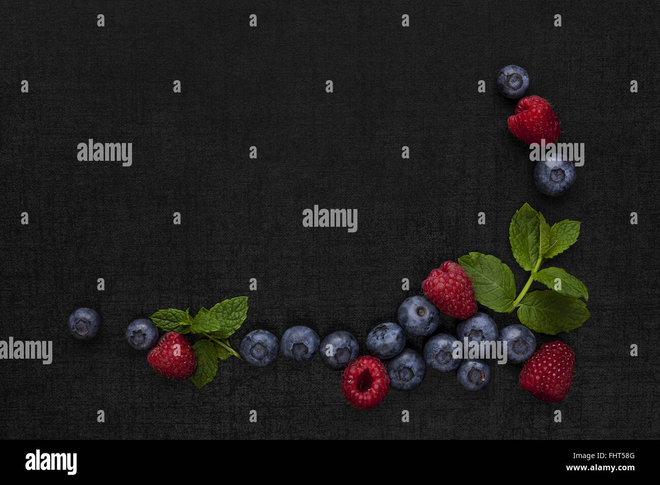 Berry fruit background with copyspace Stock Photo - Alamy