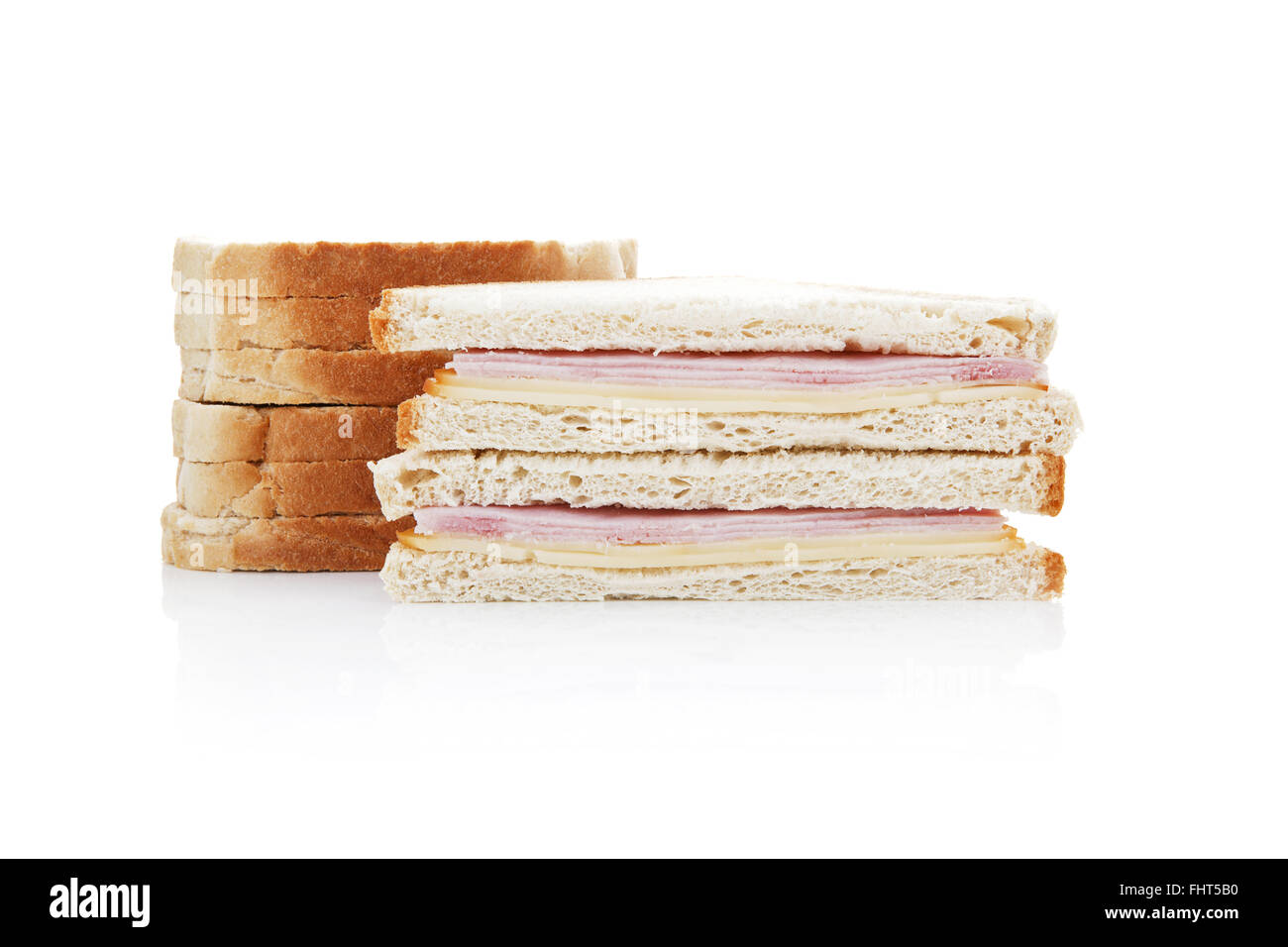 Ham sandwich cutout hi-res stock photography and images - Alamy
