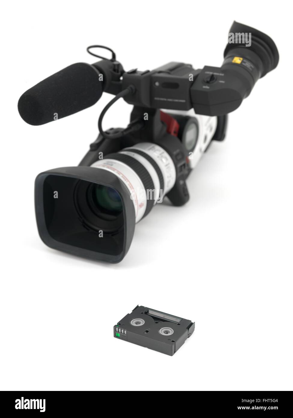 Video camera side view Cut Out Stock Images & Pictures - Alamy