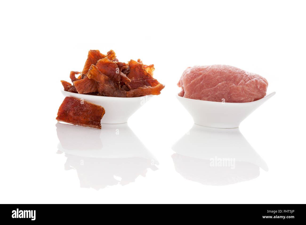 Beef jerky, preserved meat Stock Photo - Alamy