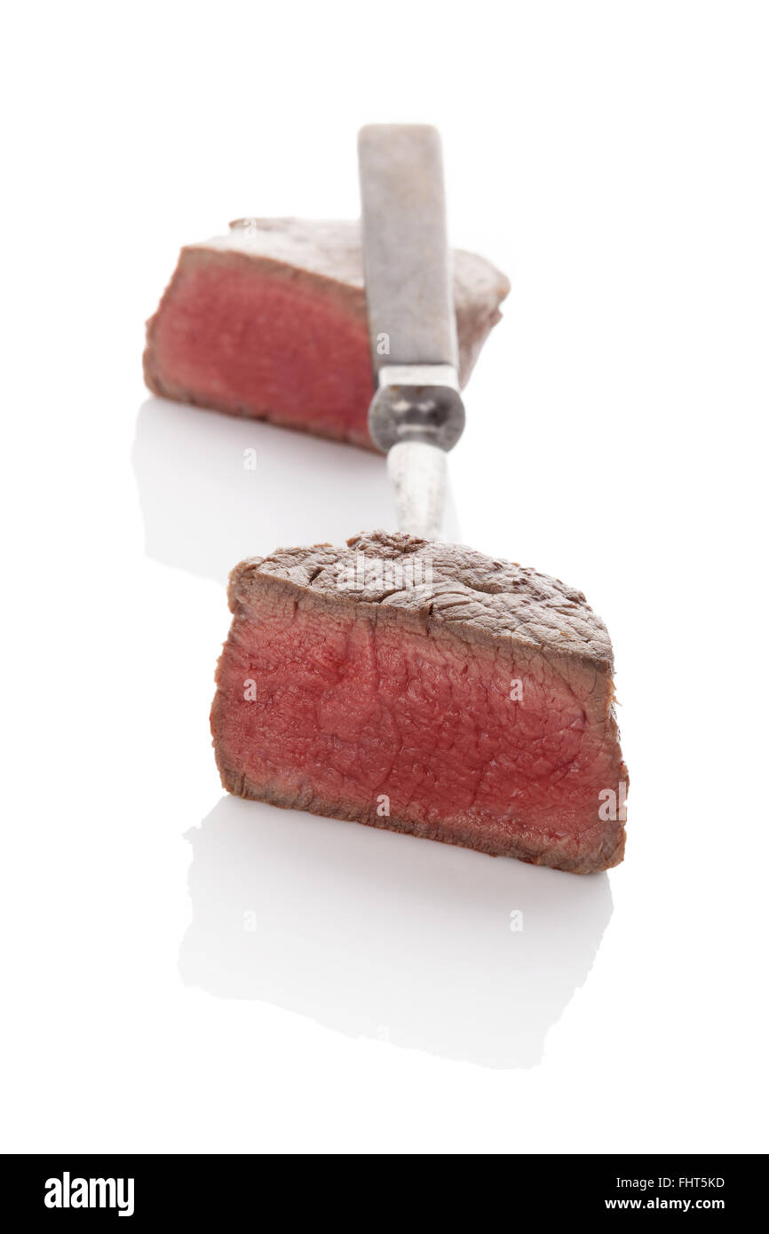 Steak on fork hi-res stock photography and images - Alamy