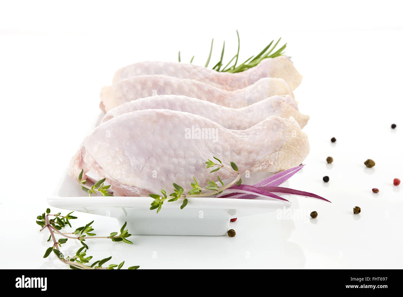 Poultry. Chicken legs Stock Photo - Alamy