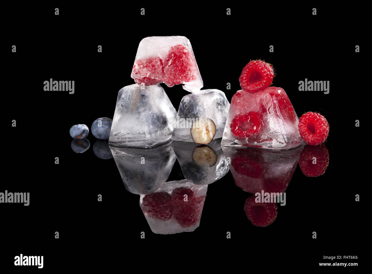 Raspberries shot in studio hi-res stock photography and images - Alamy
