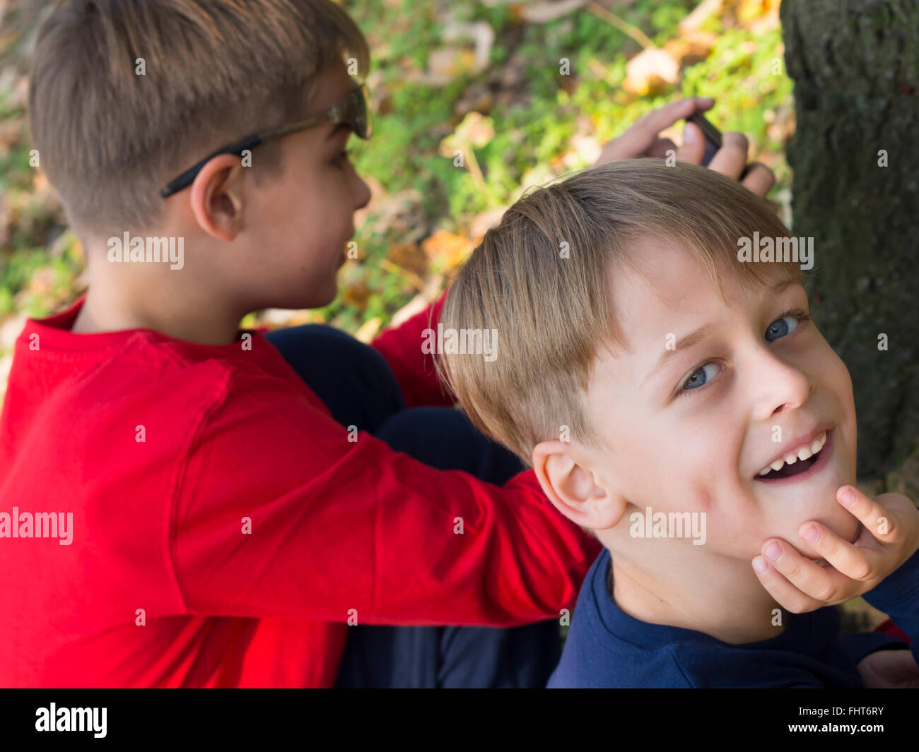 happy children outside Stock Photo - Alamy