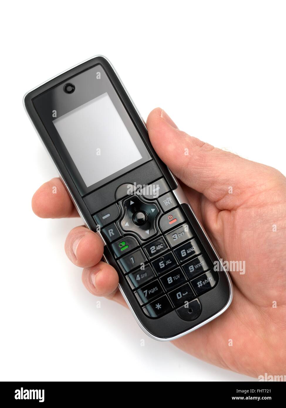Hand cordless phone hi-res stock photography and images - Alamy