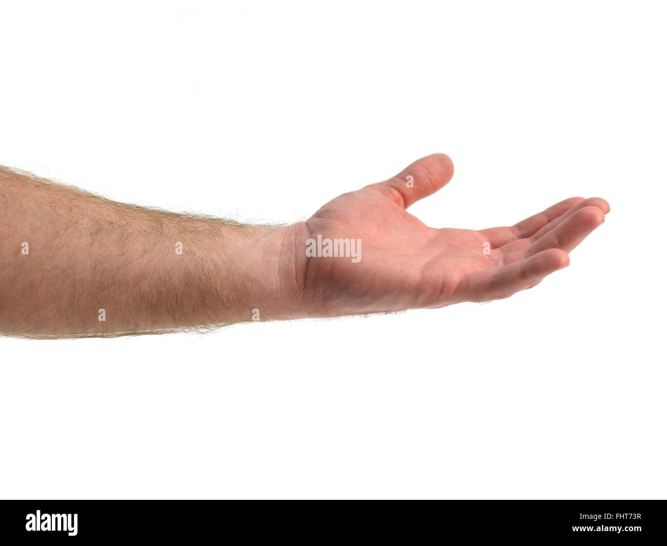 A hand isolated against a white background Stock Photo - Alamy