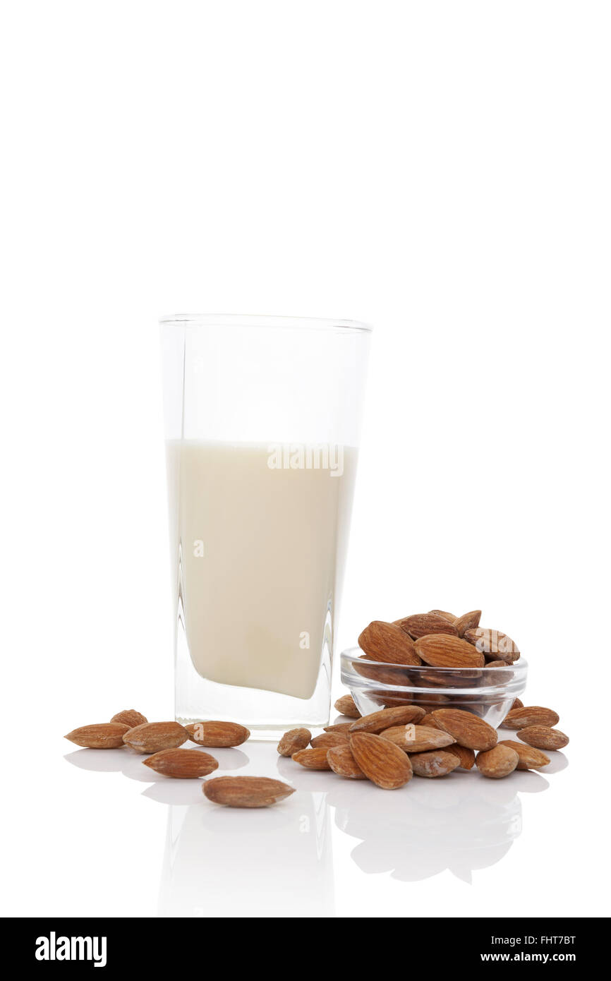 Portion healthy almond milk hi-res stock photography and images - Alamy