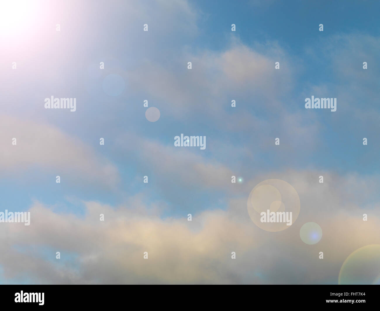 A morning shot of a cloudy blue sky Stock Photo - Alamy