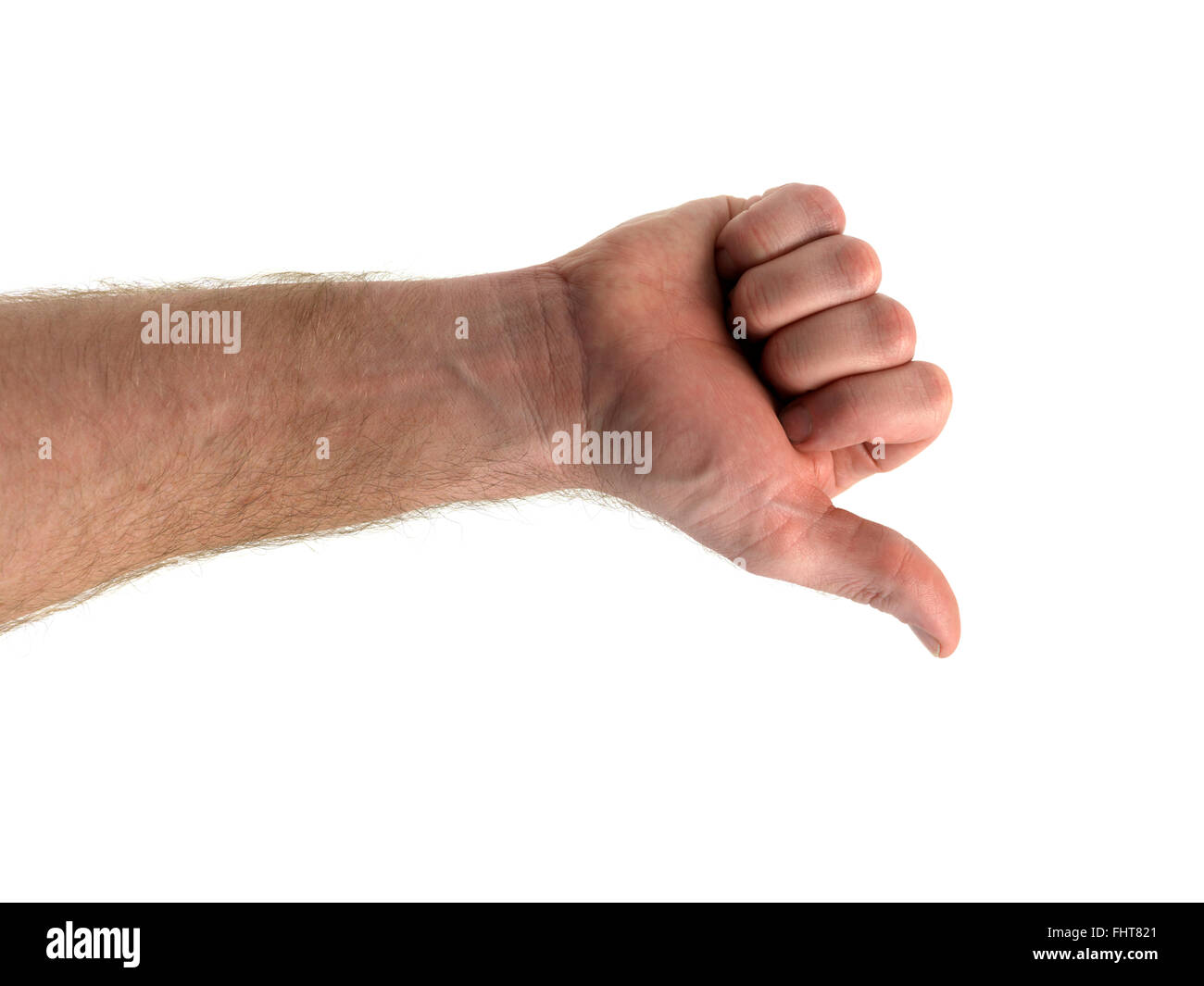 A hand isolated against a white background Stock Photo - Alamy