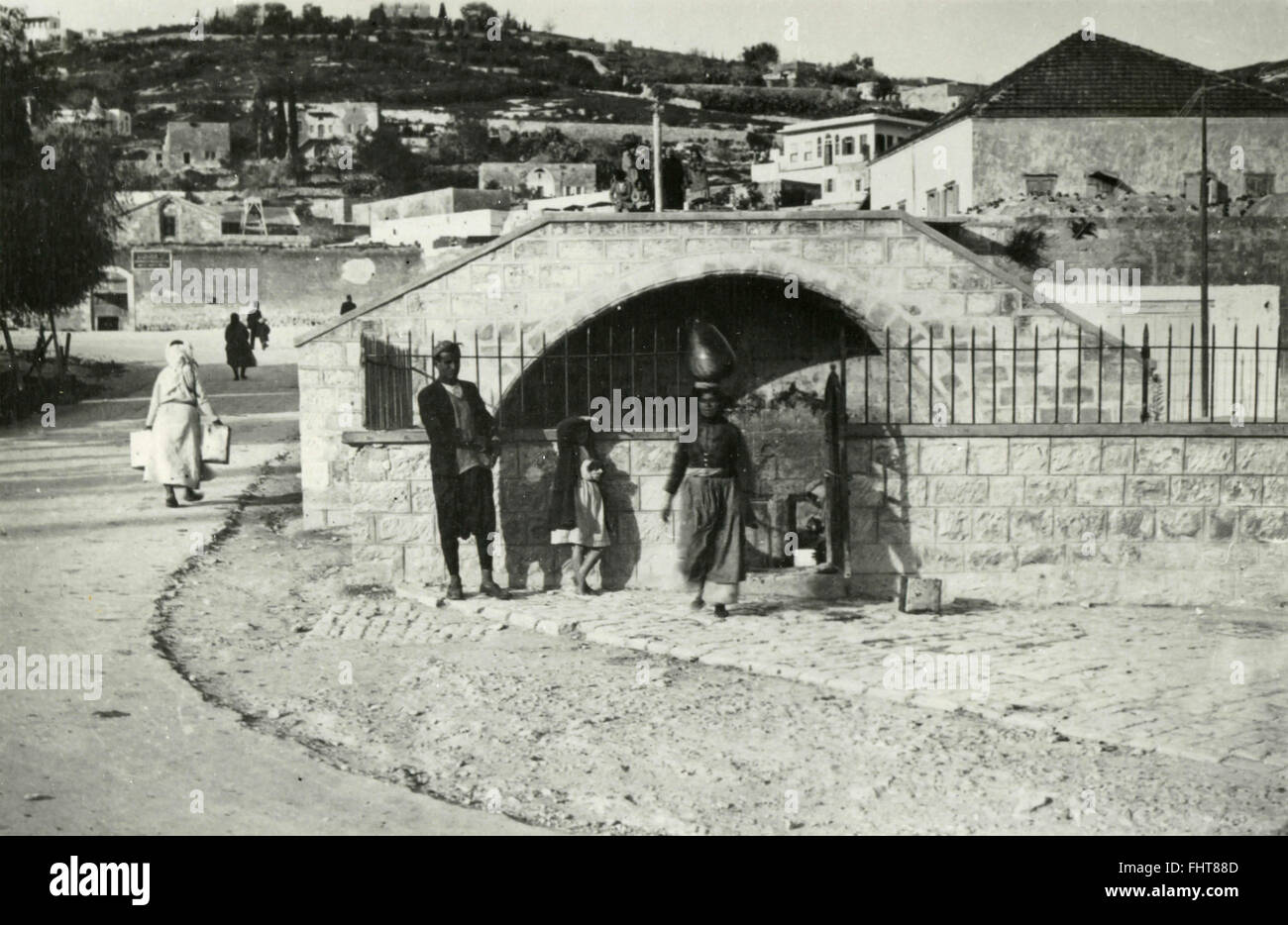 Fountain of the Virgin Mary, Nazareth, Palestine Stock Photo - Alamy