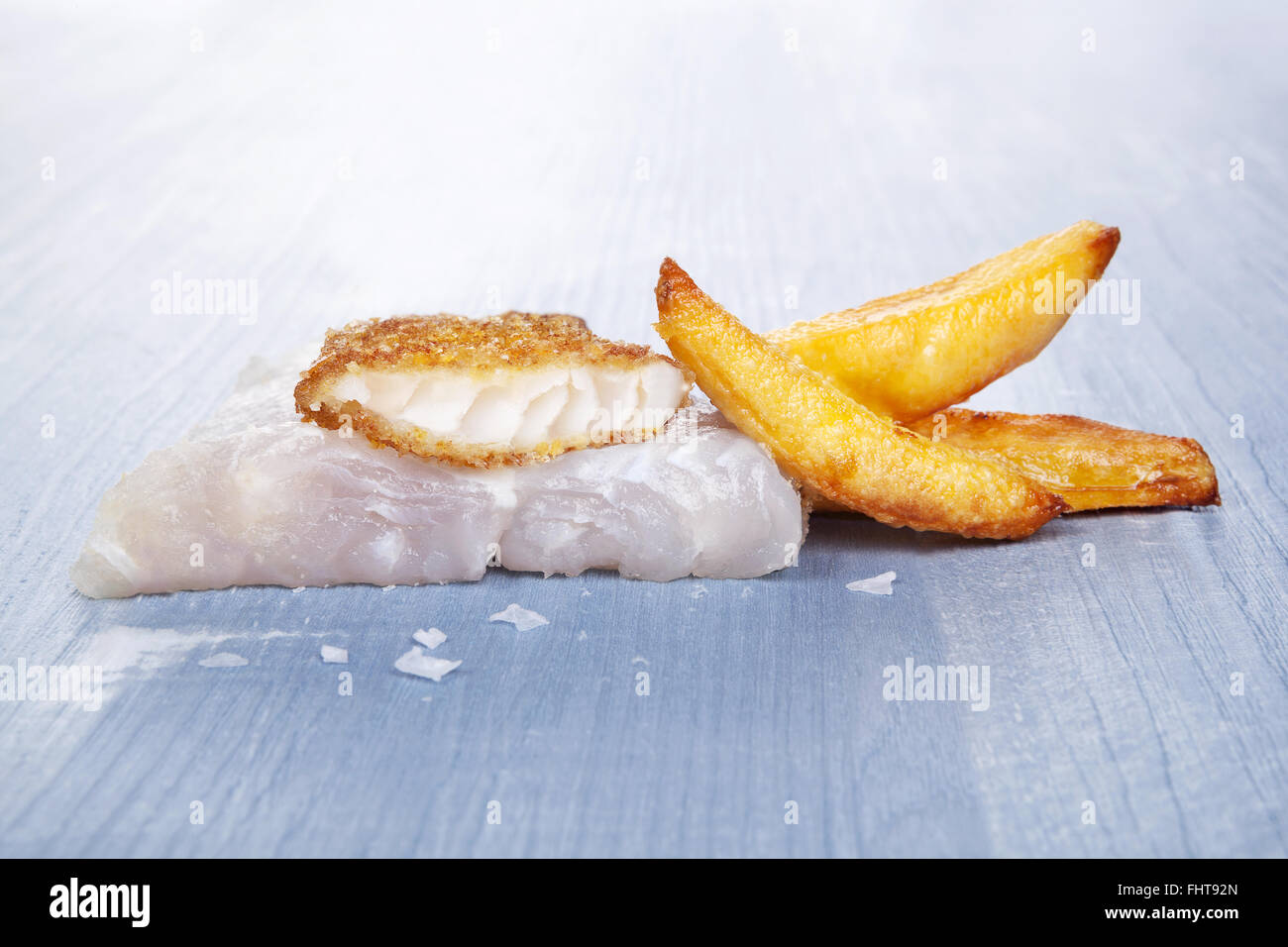 Raw fish and chips hi-res stock photography and images - Alamy