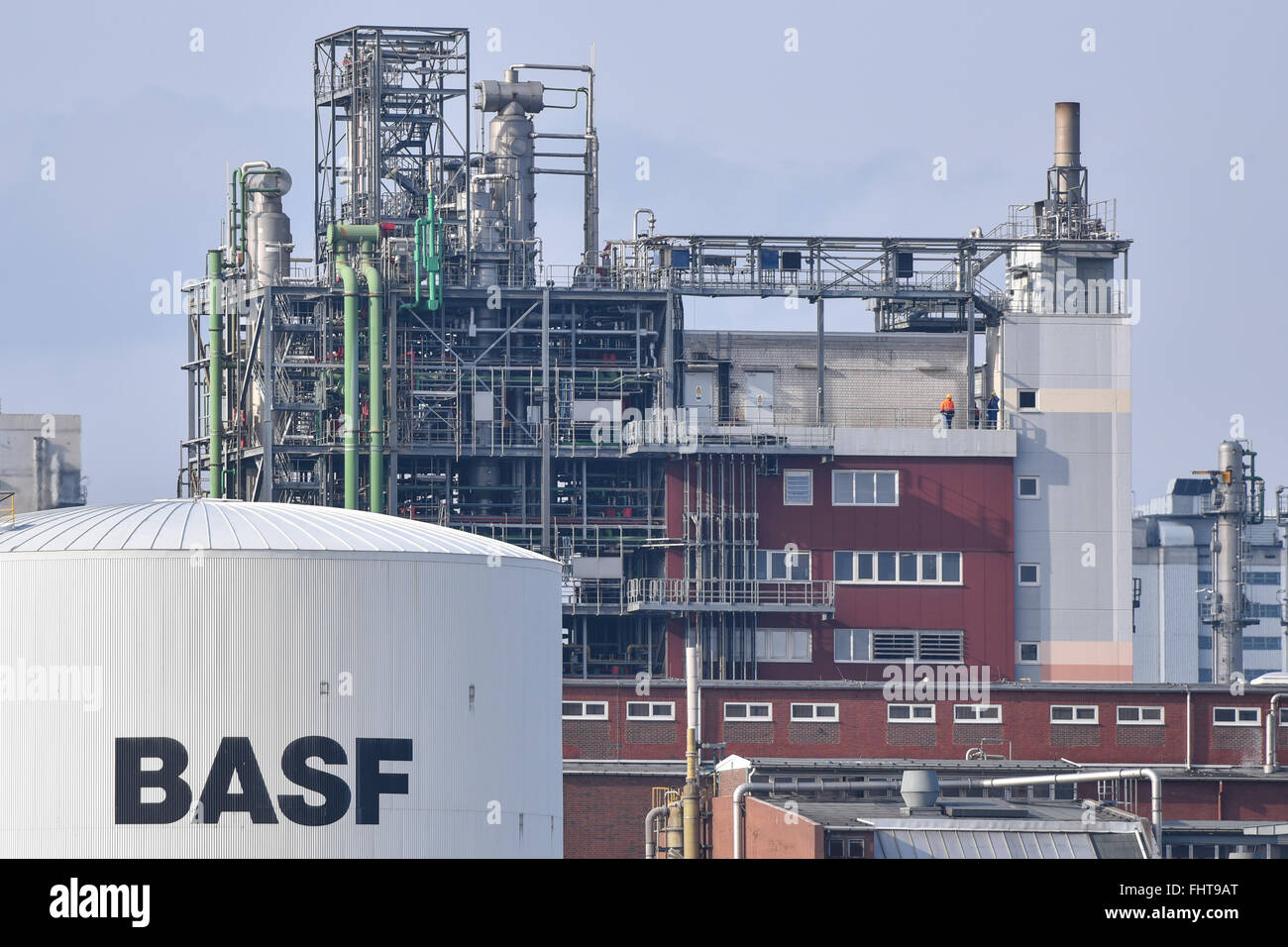 Ludwigshafen, Germany. 26th Feb, 2016. The logo of BASF is seen on a ...
