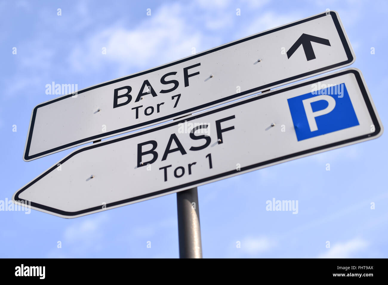 Ludwigshafen, Germany. 26th Feb, 2016. The logo of BASF is seen on ...