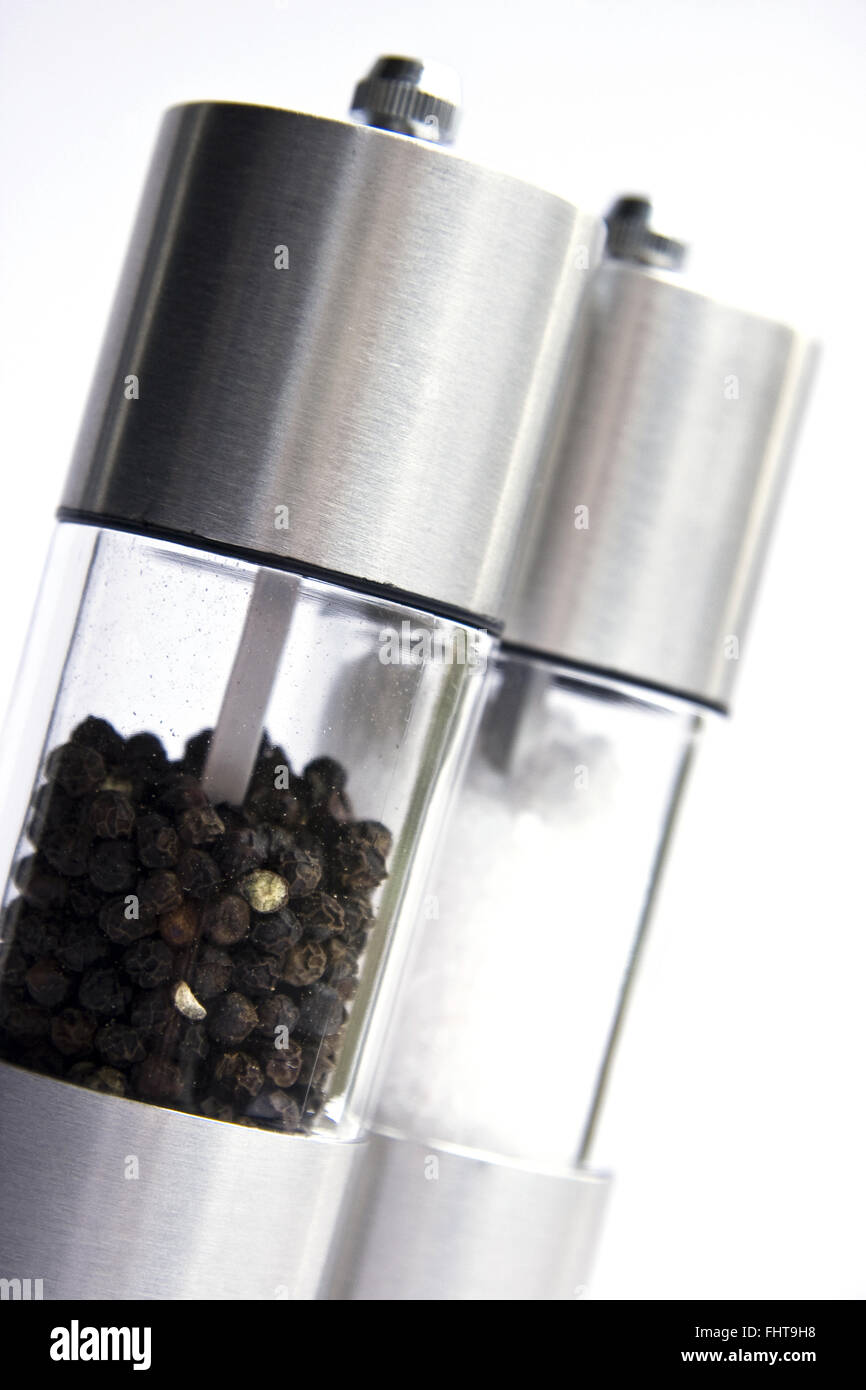 Stainless salt pepper shakers hi-res stock photography and images - Alamy
