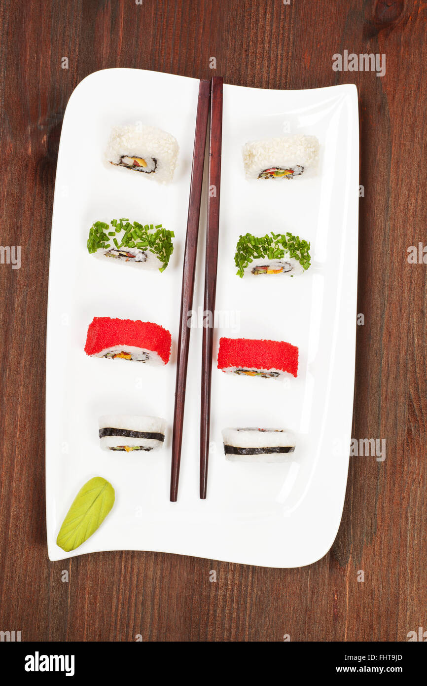 Close up shot rolls sushi hi-res stock photography and images - Alamy