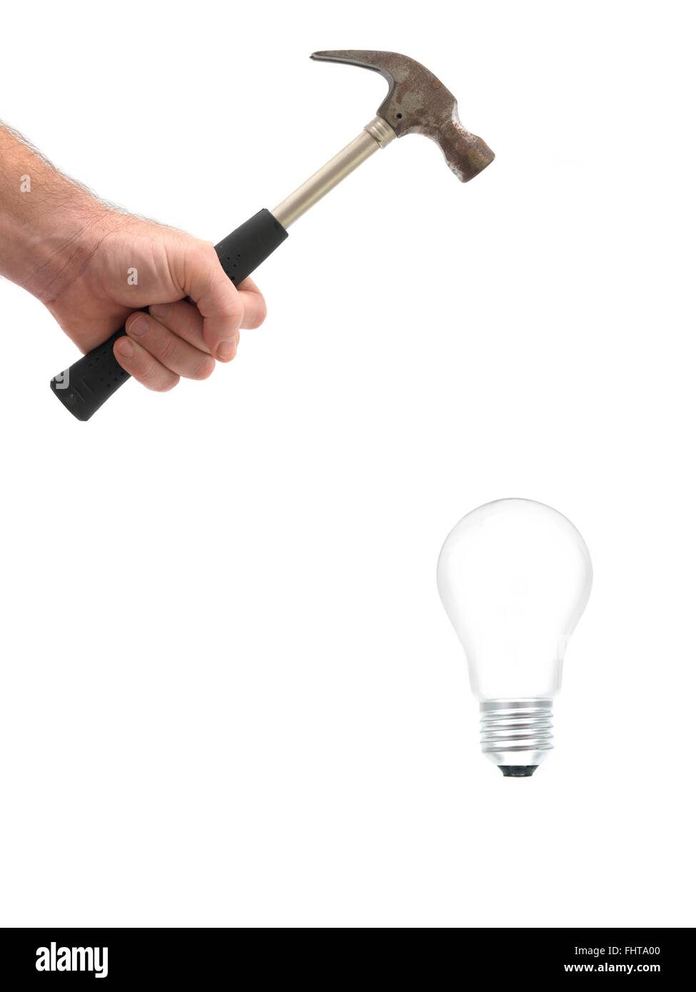 Breaking glass hammer Cut Out Stock Images & Pictures - Alamy