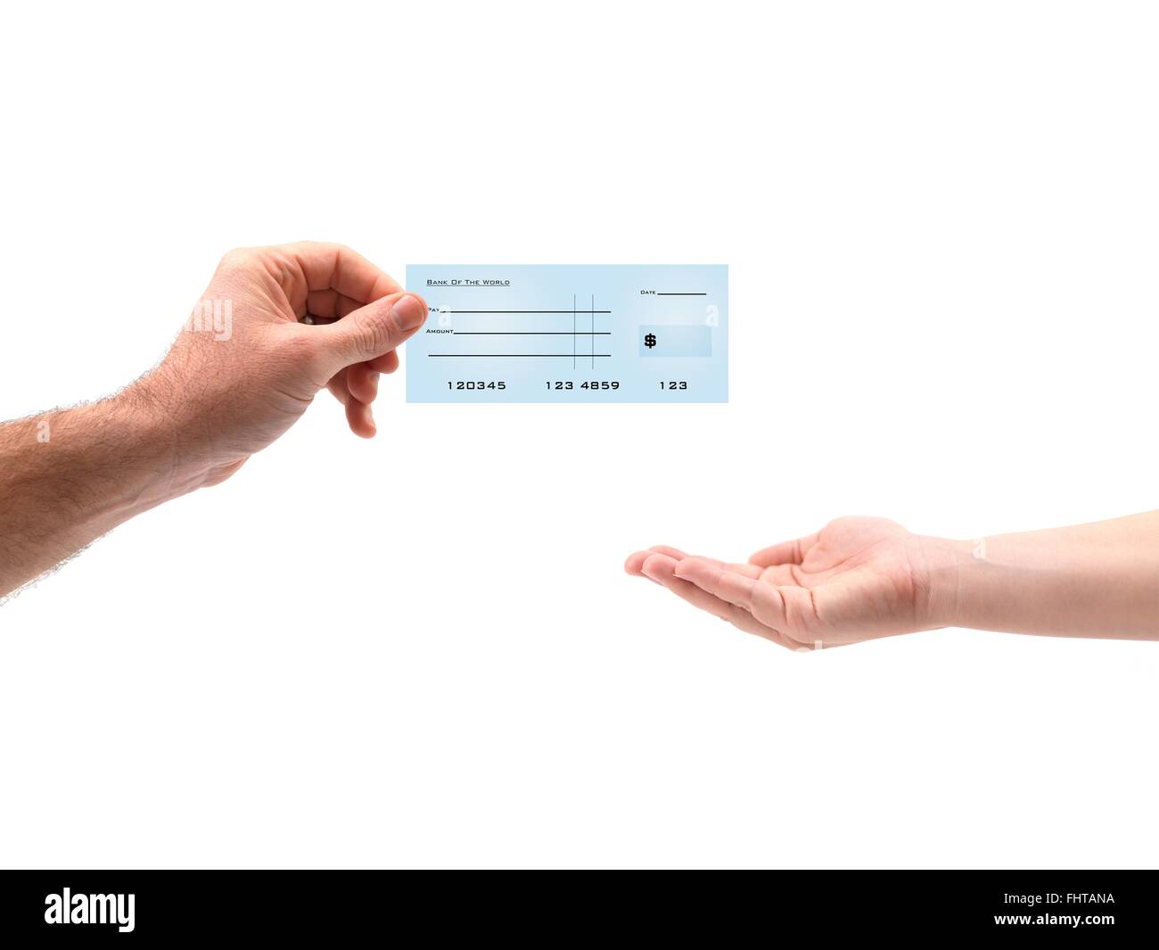 Bank check illustration hi-res stock photography and images - Alamy