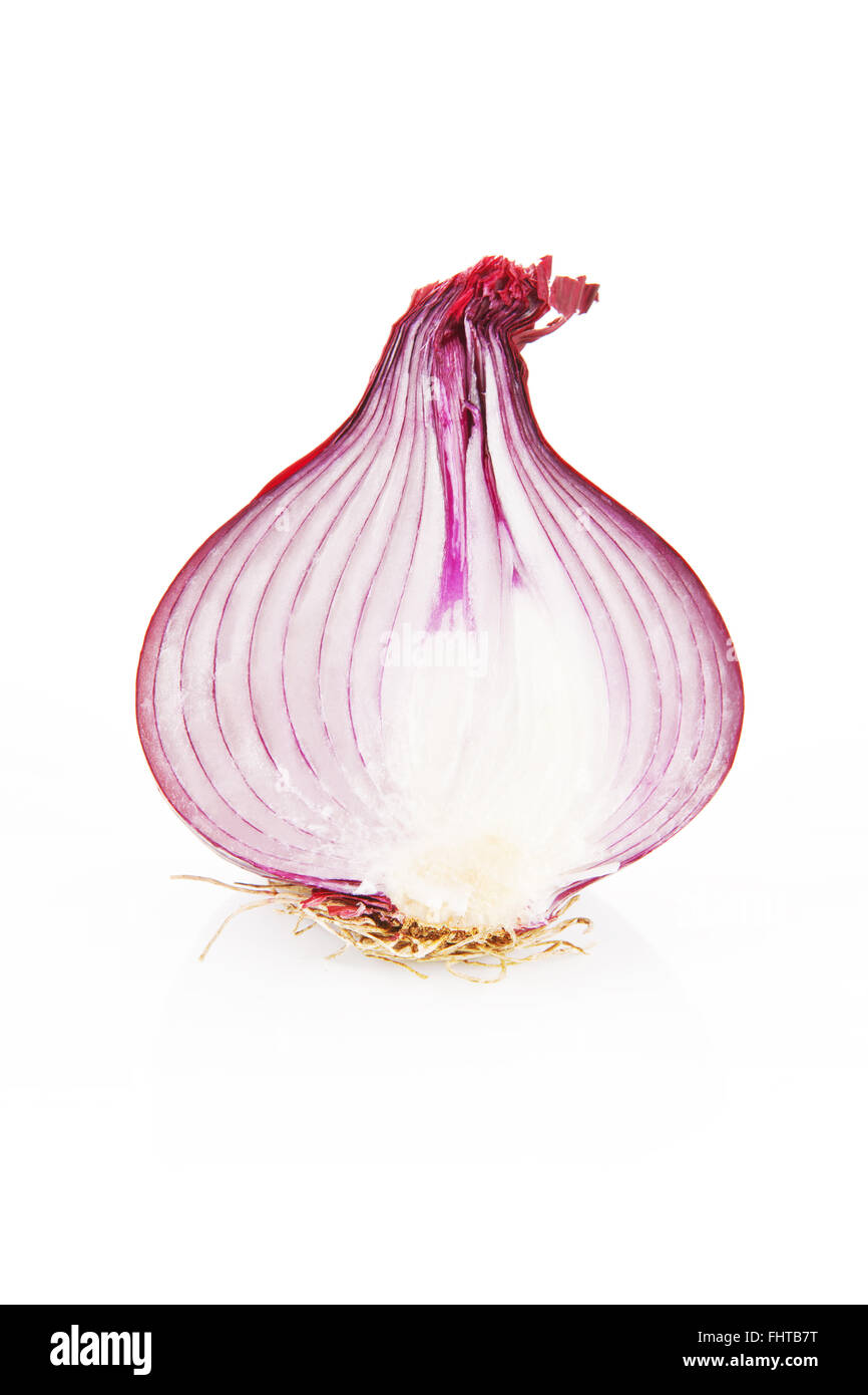 Onion section isolated Stock Photo - Alamy