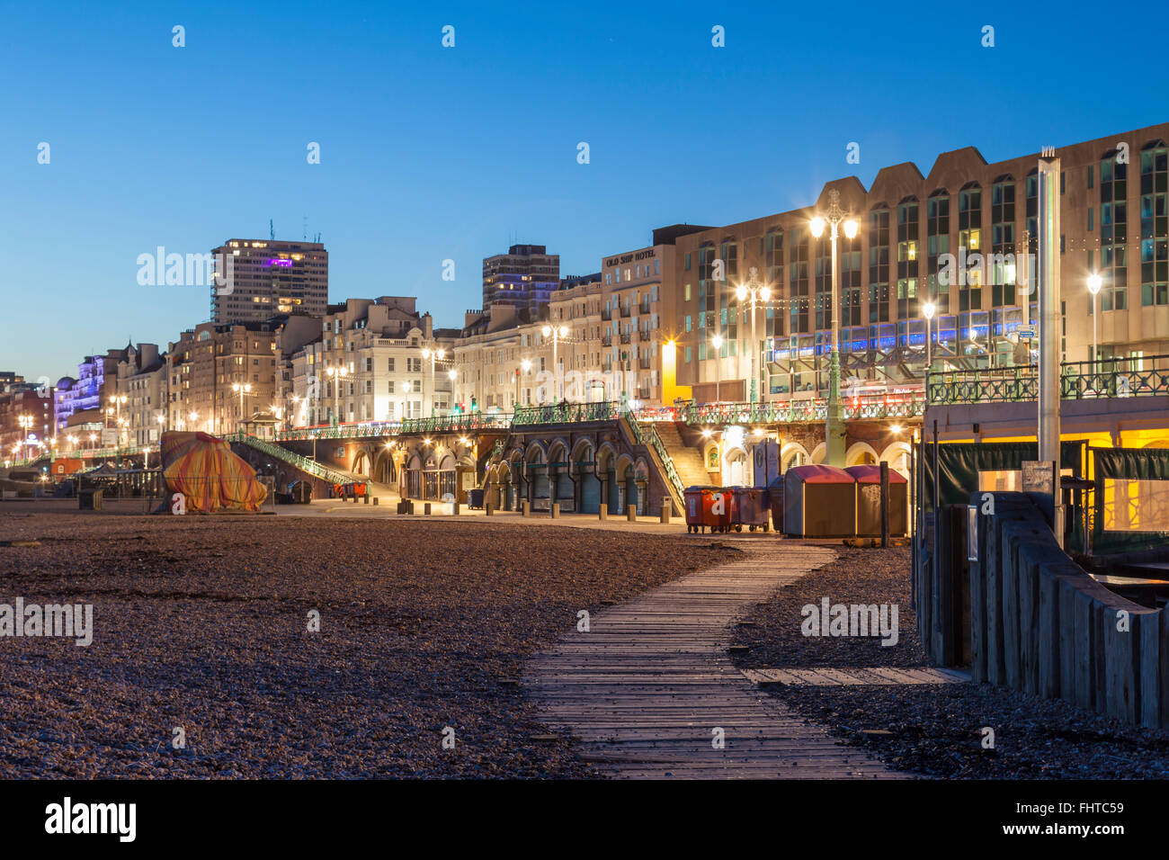 Evening on Brighton seafront, East Sussex, England Stock Photo - Alamy