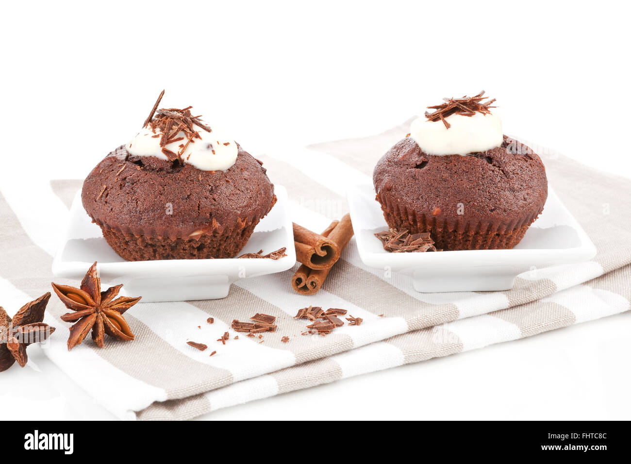 Luxurious chocolate muffins Stock Photo - Alamy