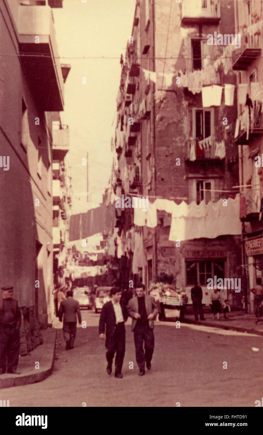 Two boys walking in the alleys of naples hi-res stock photography and ...