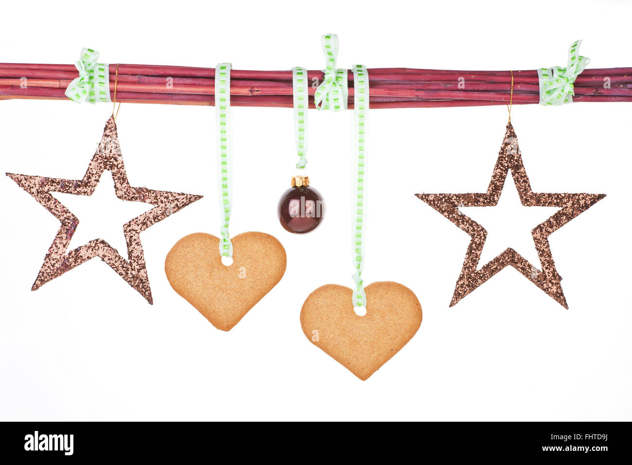 Festive christmas stars gingerbread Cut Out Stock Images & Pictures - Alamy