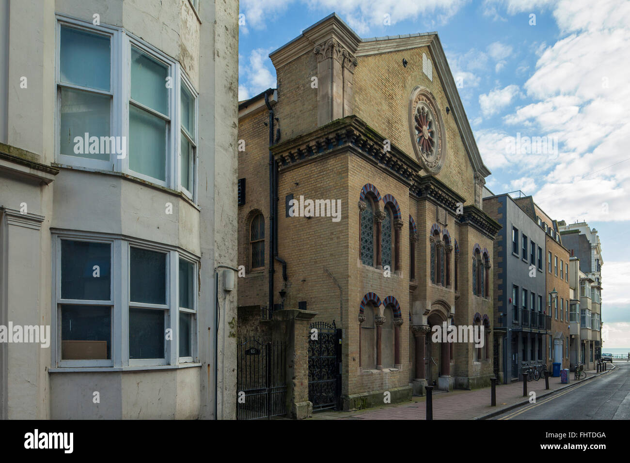 Historic synagogue on Middle Street in Brighton, East Sussex, England ...
