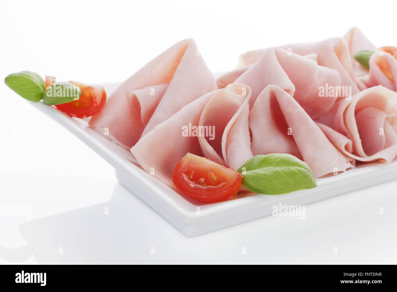 Delicious ham plate Stock Photo - Alamy